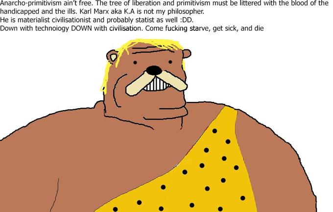 spurdo sparde anarcho-primitivism aint free anprim meme | Know Your Meme