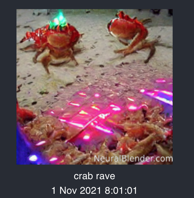 Crab Rave | NeuralBlender | Know Your Meme