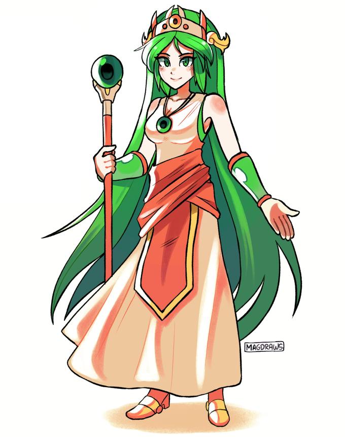 A very godly Lady Palutena from Kid Icarus | Kid Icarus | Know Your Meme