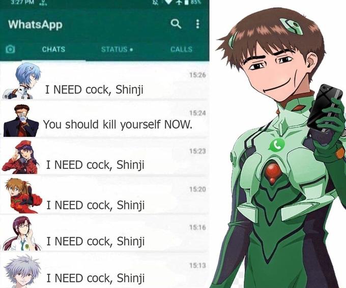 If WhatsApp Was In Neon Genesis Evangelion If WhatsApp Was In X I 