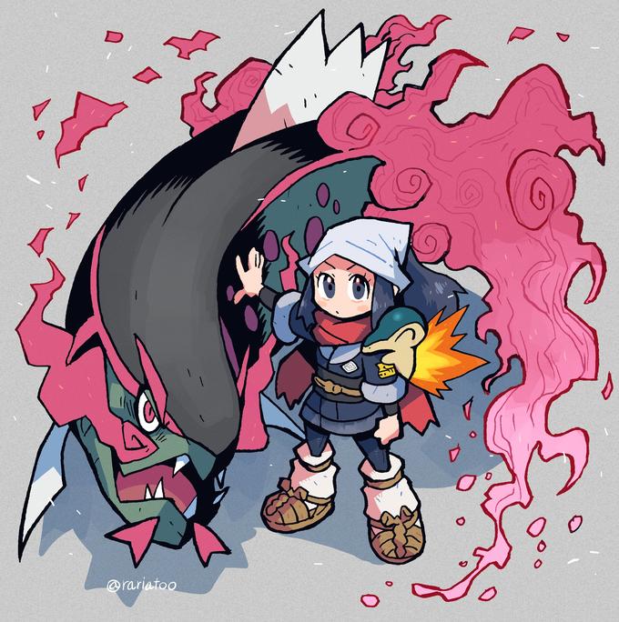 Akari, Cyndaquil and Basculegion | Pokémon Legends: Arceus | Know Your Meme