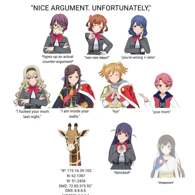 Nice Argument. Unfortunately Grid (Shōjo☆Kageki Revue Starlight) | Nice Argument. Unfortunately ...