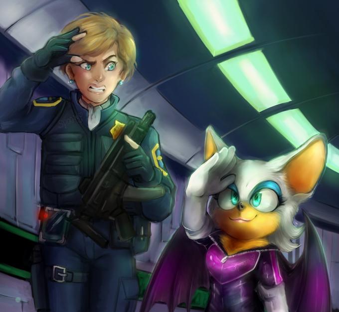 Rouge and Topaz in Movie Style | Sonic the Hedgehog | Know Your Meme