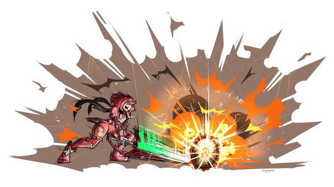 Pyra in Mario Strikers Charged Style! | Nintendo | Know Your Meme