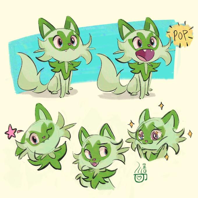 weedcat doodles before I sleep | Sprigatito | Know Your Meme