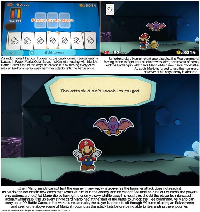 A developer oversight in Paper Mario: Color Splash can result in Mario ...