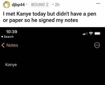 Still An Autograph, Technically | Know Your Meme