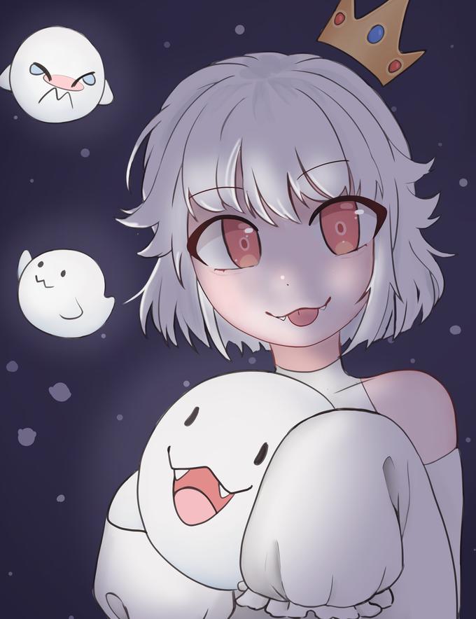 Short-haired Boo | Princess Boo | Know Your Meme