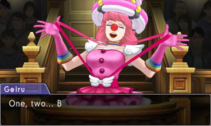 Geiru Toneido Adjusts Her Straps | Geiru Toneido (Ace Attorney Clown ...