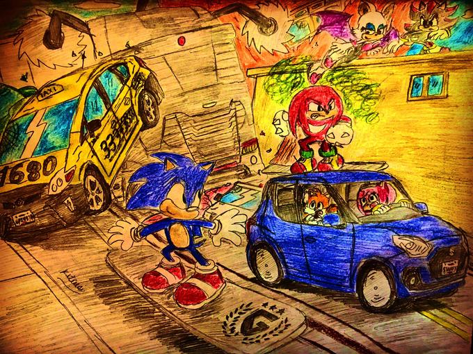 An action packed chase scene | Sonic the Hedgehog | Know Your Meme