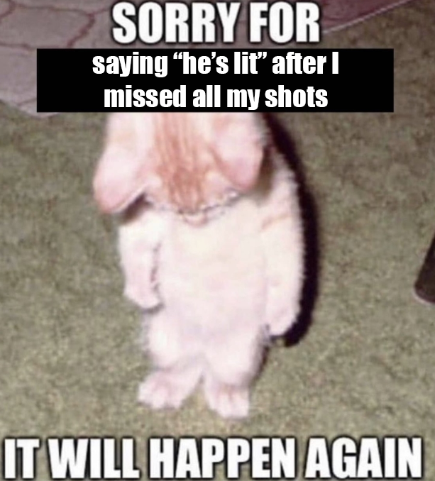 Sorry for Saying "He's Lit" After I Missed All My Shots | Know Your Meme