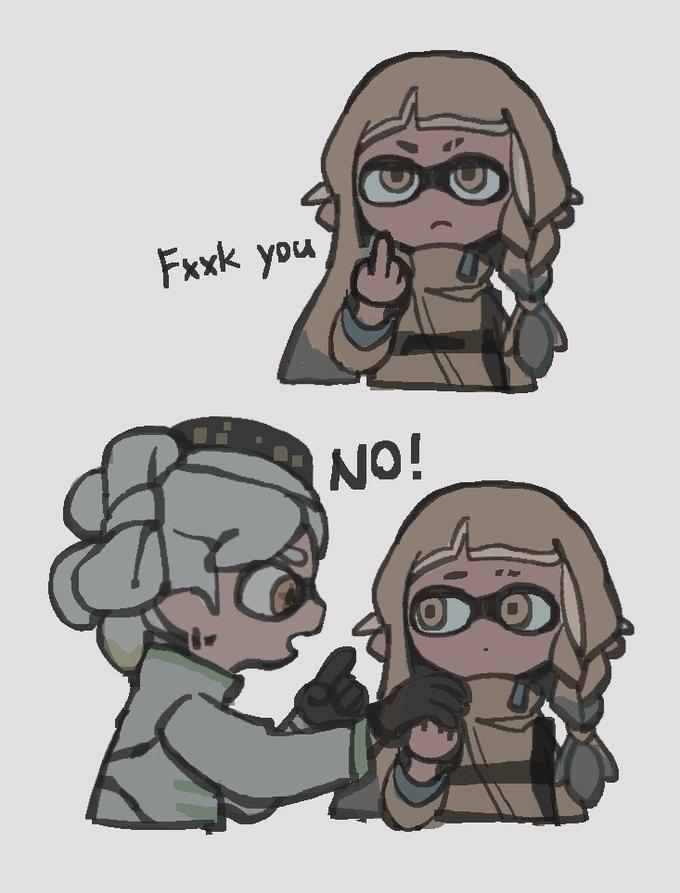 Marie teaching manners | Splatoon | Know Your Meme