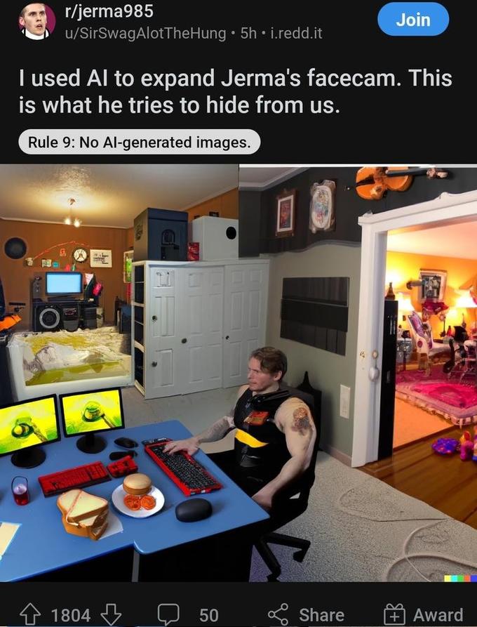 Jerma985 Uncrop | Jerma985 | Know Your Meme