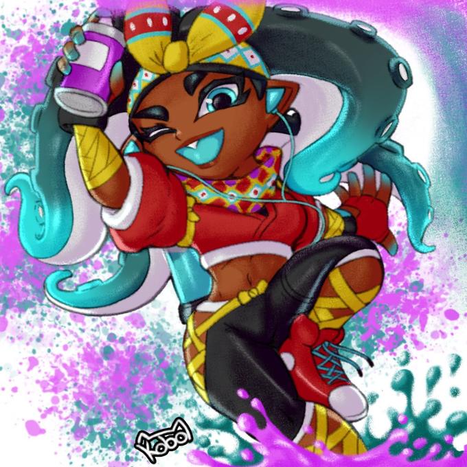 Kimberly Street fighter as an Octoling | Inklingification | Know Your Meme