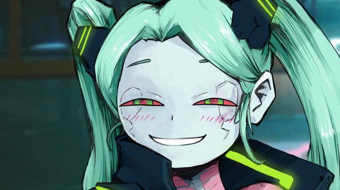 rebecca heh face | Rebecca (Edgerunners Character) | Know Your Meme