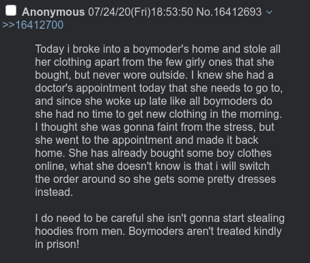 Anon steals boymoders' boymoding equipment | Boymoder | Know Your Meme