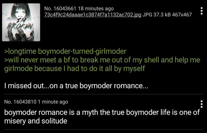 Anon missed out on a true boymoder romance | Boymoder | Know Your Meme