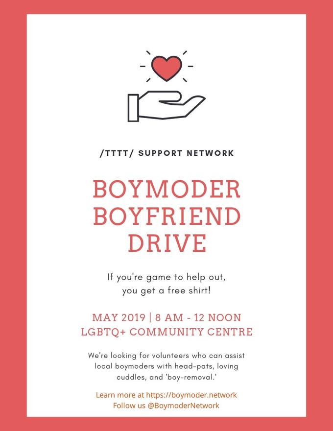 "Boymoder Boyfriend Drive" flyer | Boymoder | Know Your Meme