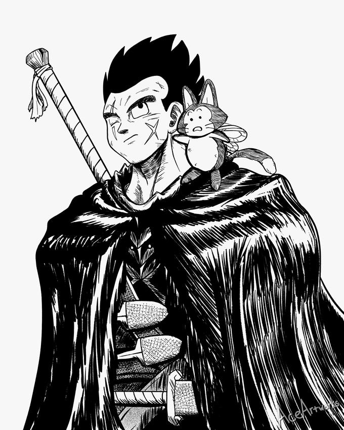 Yamcha and Puar as Guts and Puck | Know Your Meme
