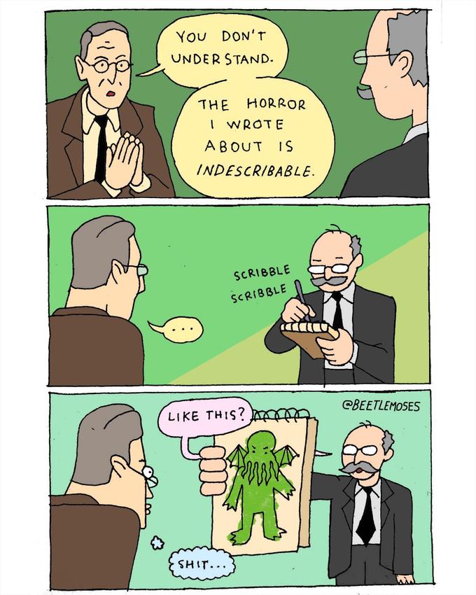 Lovecraft's Skill Issue | Beetle Moses | Know Your Meme