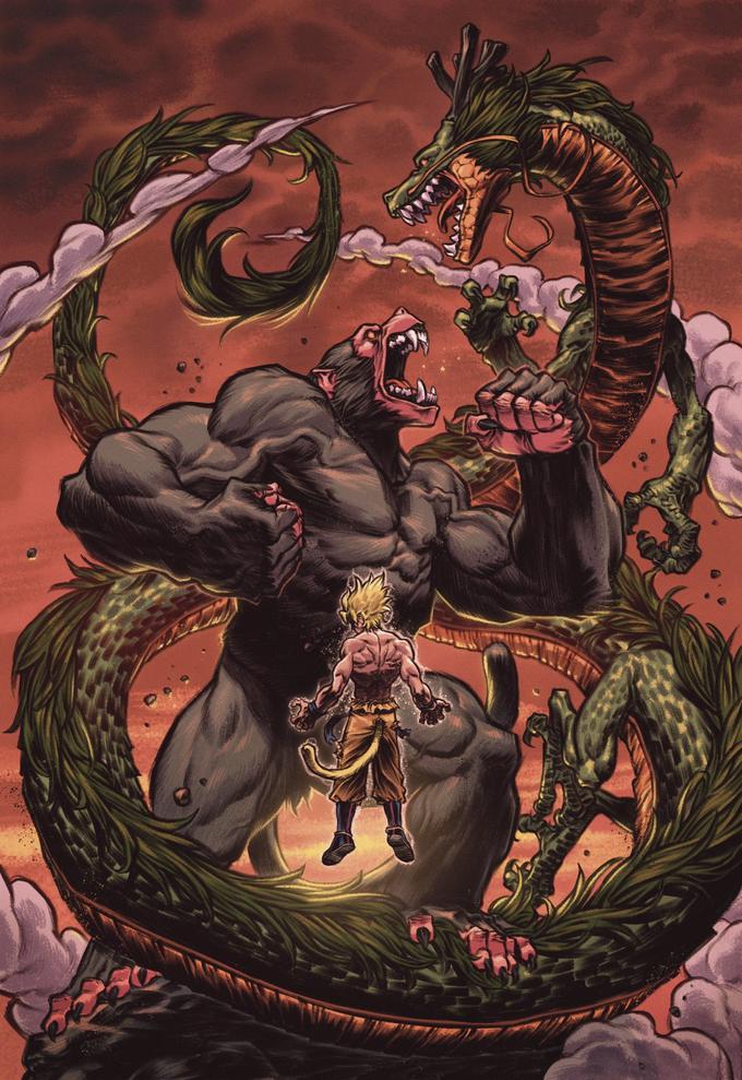 The Ape and the Dragon. | Dragon Ball | Know Your Meme