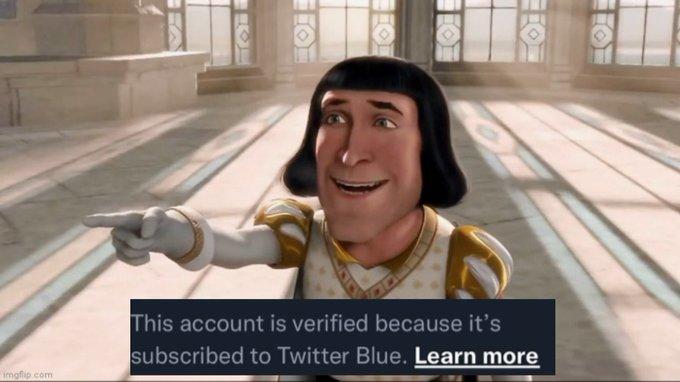 lord faarquaad | Twitter $8 Blue Checkmark | Know Your Meme