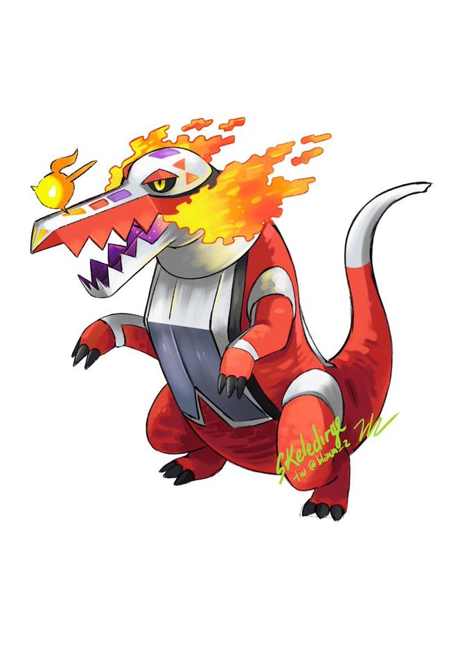 Skeledirge fan art #3 | Skeledirge | Know Your Meme