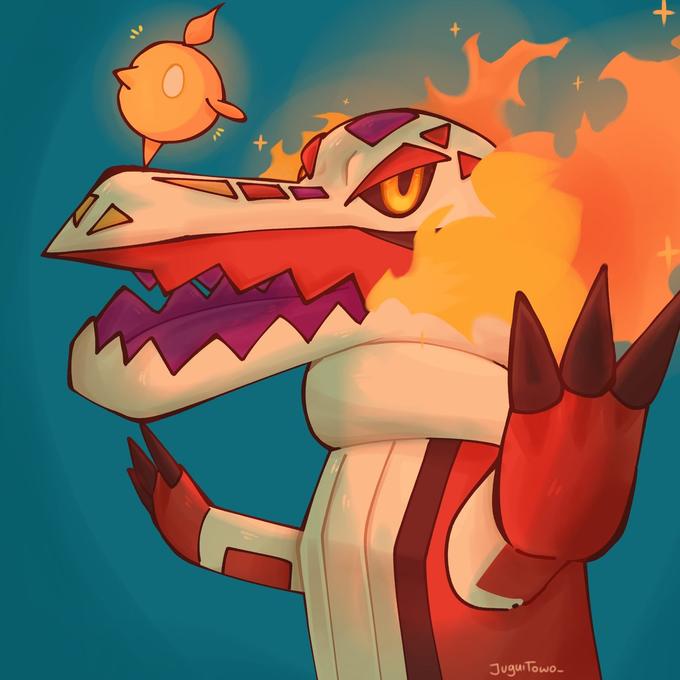 Skeledirge fan art #4 | Skeledirge | Know Your Meme