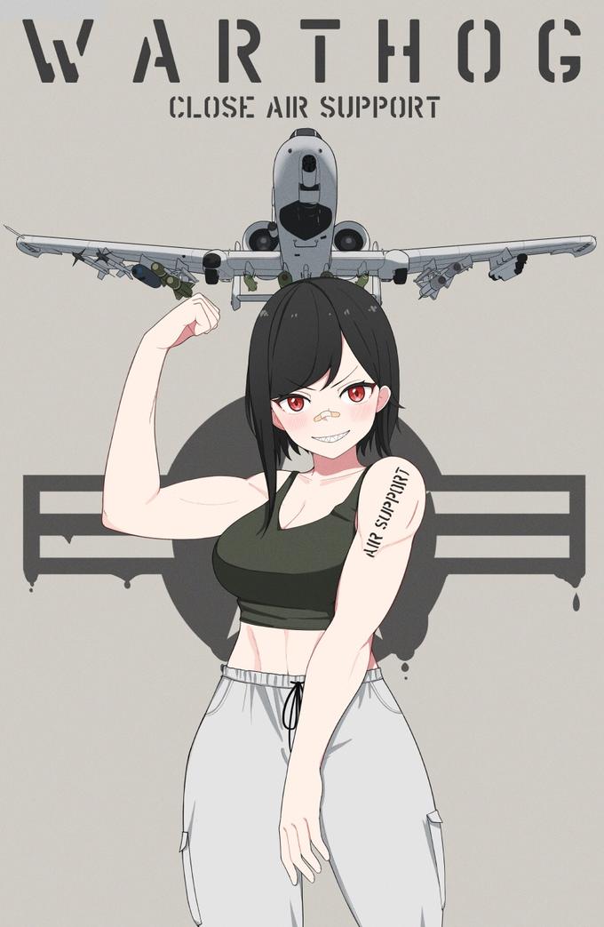 A-10 Thunderbolt II/Warthog | Gijinka / Moe Anthropomorphism | Know ...