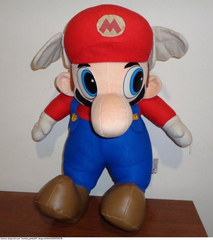 Extremely rare officially licensed 1998 Wing Mario plush from Germany ...