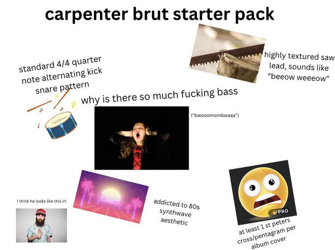 Average carpenter brut song starterpack | /r/starterpacks | Starter ...