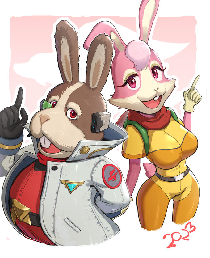 卯年なのでペッピー＆ルーシー親子🦊 (Peppy and Lucy, parent and child. Because it's the year of the rabbit) | Star ...