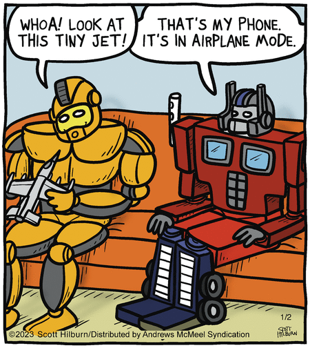 Airplane mode by The Argyle Sweater, Scott Hilburn | Know Your Meme