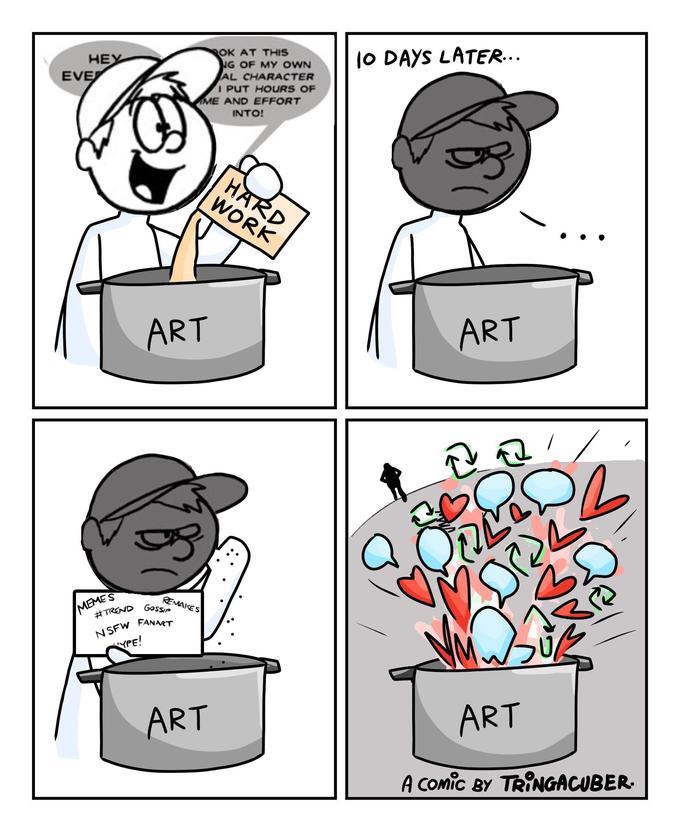 4 more and I'll make an infinity gauntlet of this very original and insightful take | Hard Work ...