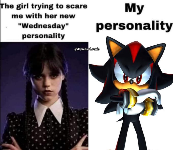 Shadow | The Girl Trying to Scare Me With Her New "Wednesday ...