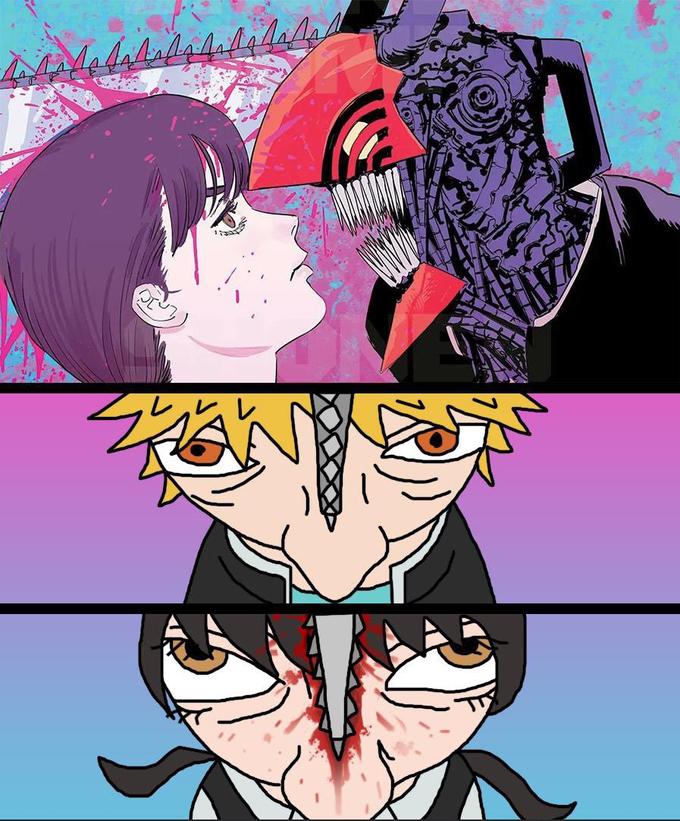 Denji / Asa Forehead Touch Perspective | Forehead Touch Perspective ...