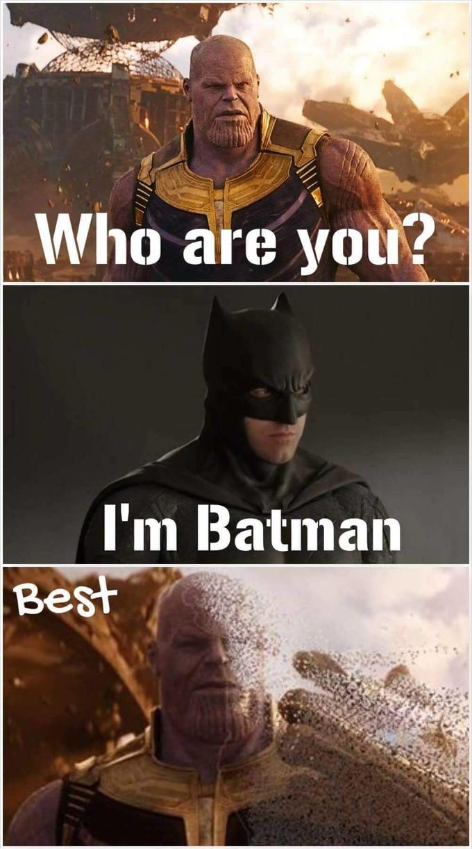 Thanos vs Batman | Batman | Know Your Meme