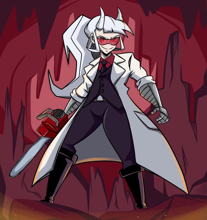 Loremaster, The Groovy Demon | Helltaker | Know Your Meme