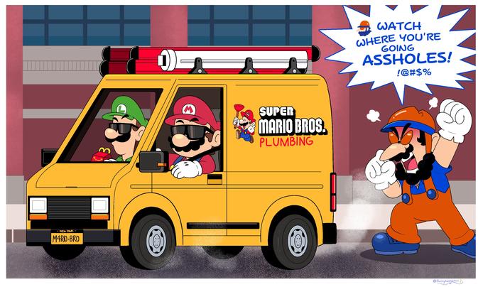 'The Super Mario Bros. aim to one-up the competition!' 🛠 | Know Your Meme