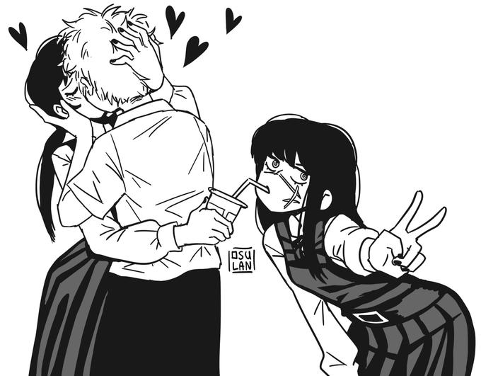 Yoru taking advantage of the moment | Chainsaw Man | Know Your Meme