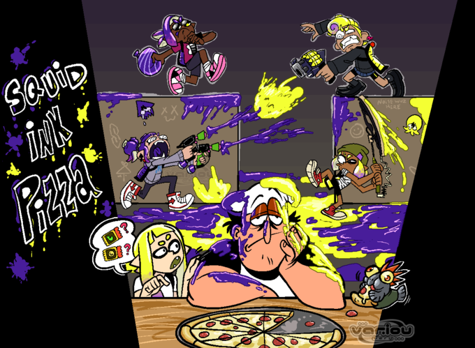 Splatoon And Pizza Tower Have Been At The Front Of My Mind Pizza Tower Special Guest Fanart