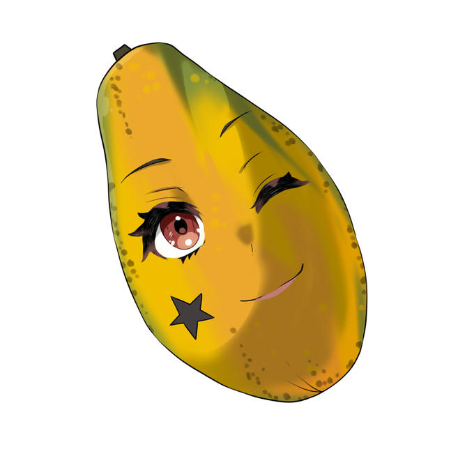 She has finally become one with the papaya | Know Your Meme