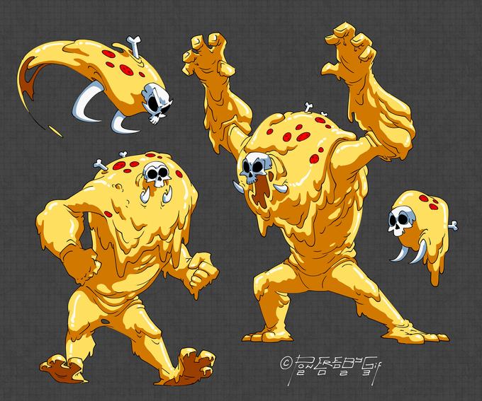I've been playing Pizza Tower and rly liked that one cheese monster ...
