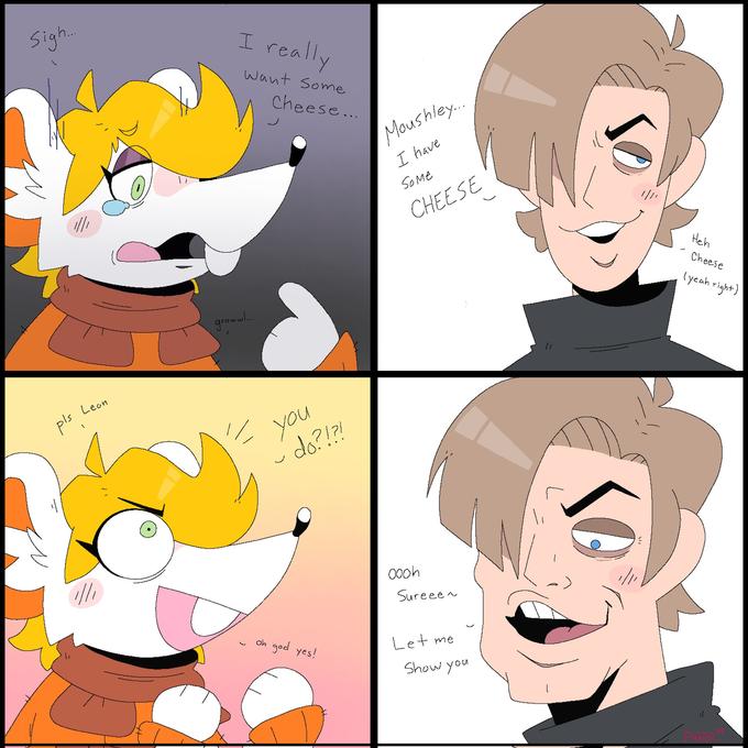 He gonna gives her cheese. | Moushley | Know Your Meme