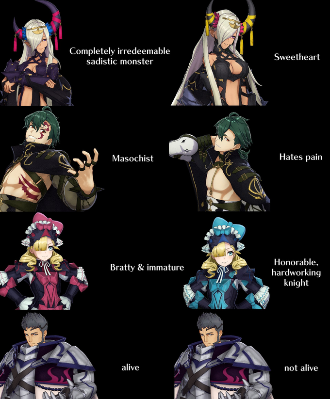 A quick guide to the differences between the Four Hounds and the Four Winds! (FE Engage Fell ...