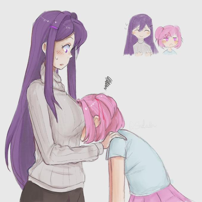 Natsuki needs some comfort | Doki Doki Literature Club | Know Your Meme