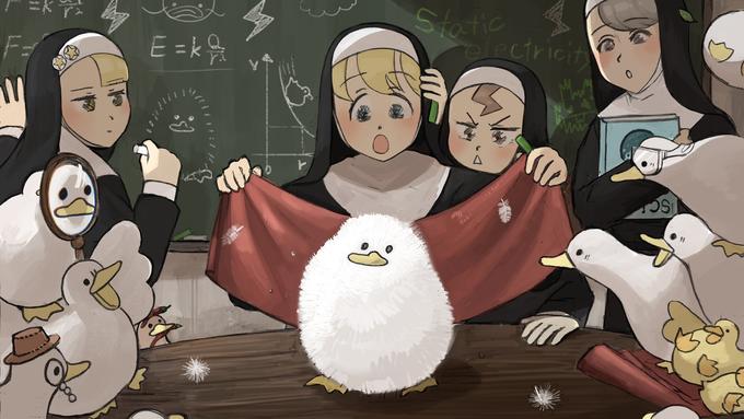 A Static Electricity Experiment | Little Nuns / Nuns And Ducks | Know ...