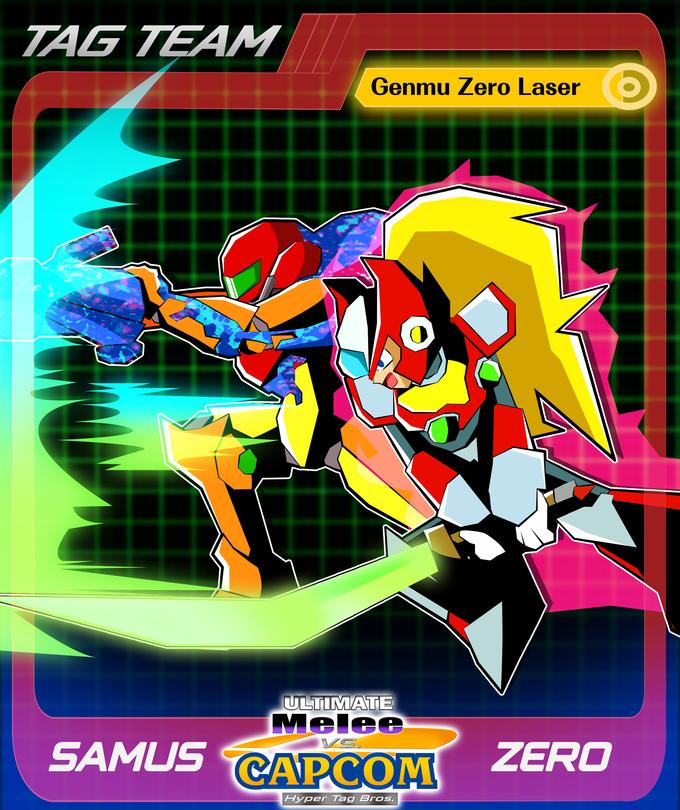 Ultimate Melee vs Capcom! Tag Team 4: Samus and Zero. Genmu Zero Laser ...