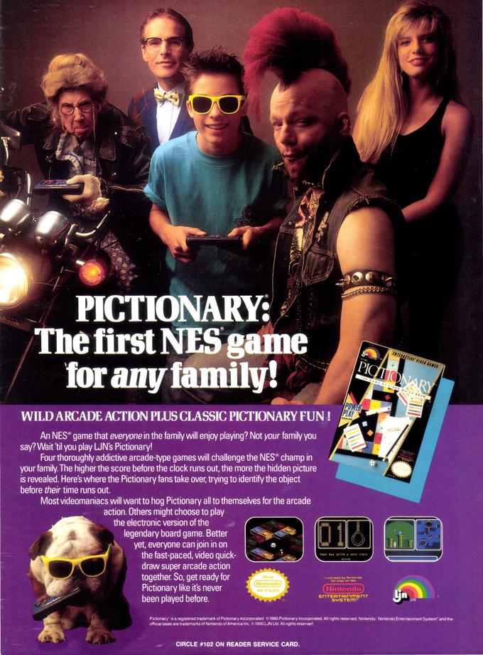1999 printed ad for Pictionary: The Game of Video Quick Draw | Gaming ...