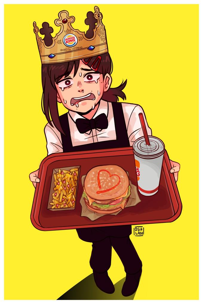 She's my burger queen 😍👑🍔 | Kobeni (Chainsaw Man) | Know Your Meme
